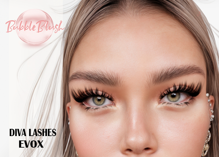 Second Life Marketplace - Bubbleblush Diva Lashes lelutka evox